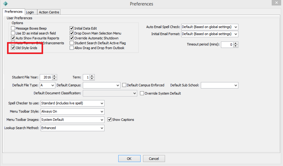 Enabling Grid Lines