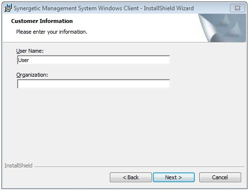 Synergetic Windows Client Installation