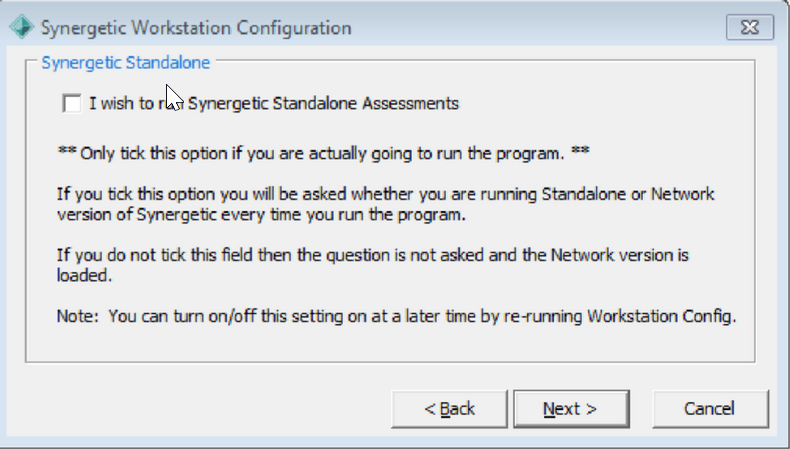 Synergetic Windows Client Installation