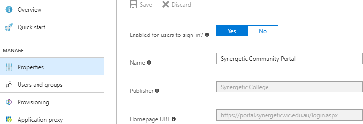 Configure Azure Active Directory (Azure AD)