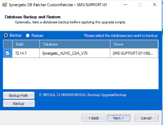 Install Database Patcher for Hotfix