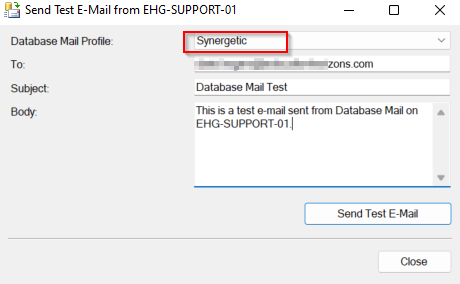 Database MailProfile