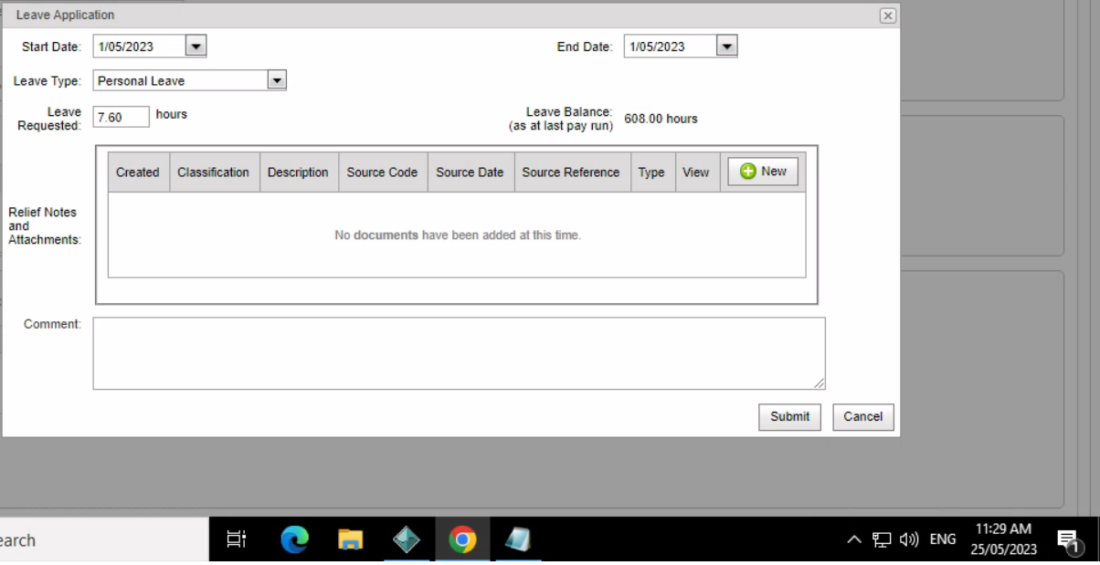 Online Leave Application