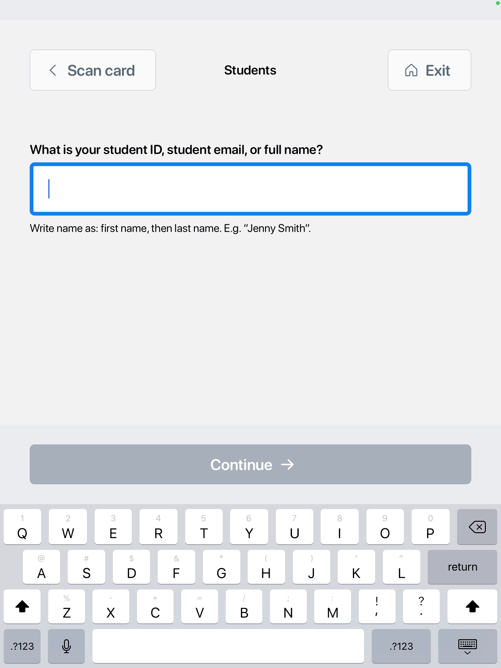 Student Identification