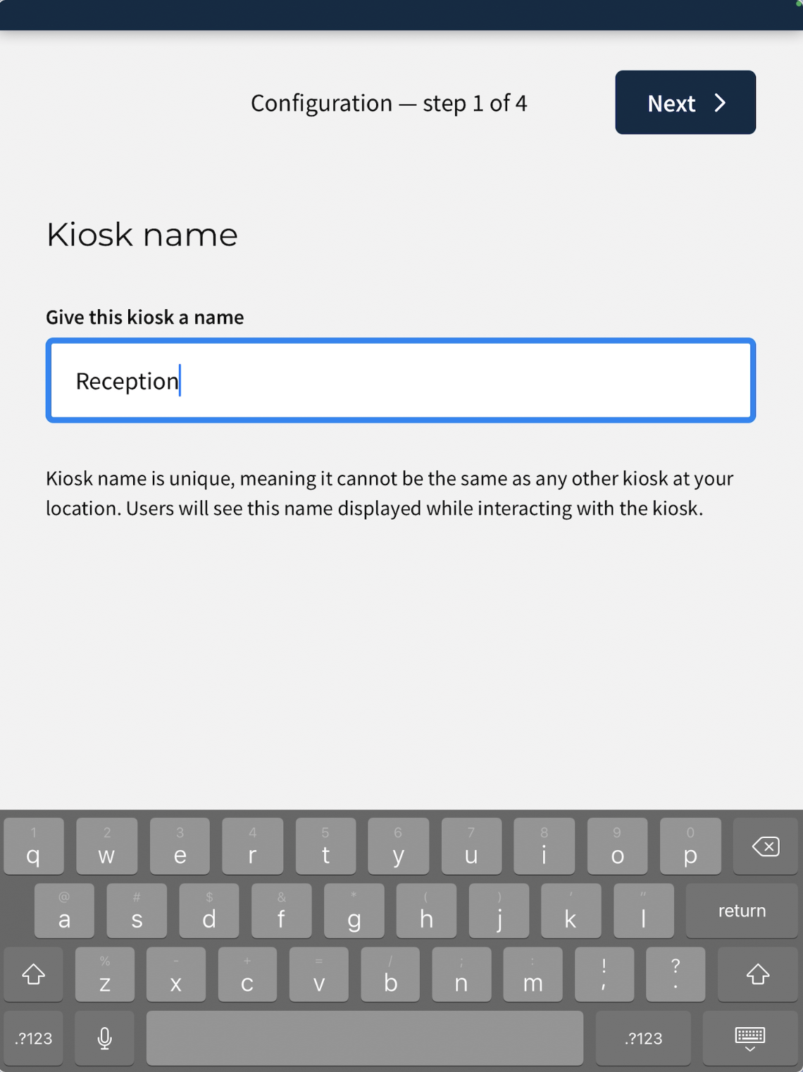 Configuring the Kiosk